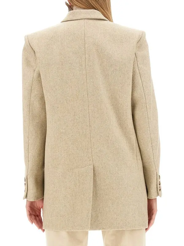 Isabel Marant Étoile Floyd Wool Jacket - Cream