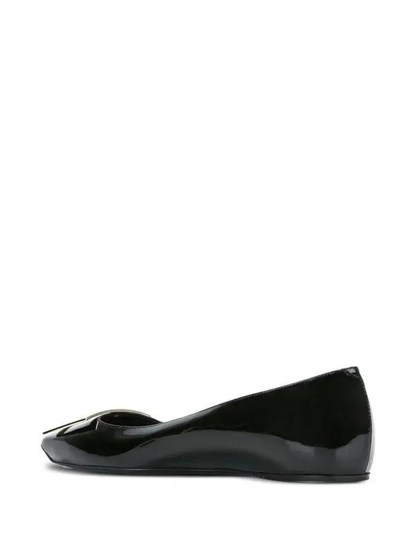 ROGER VIVIER Trompette Leather Ballets