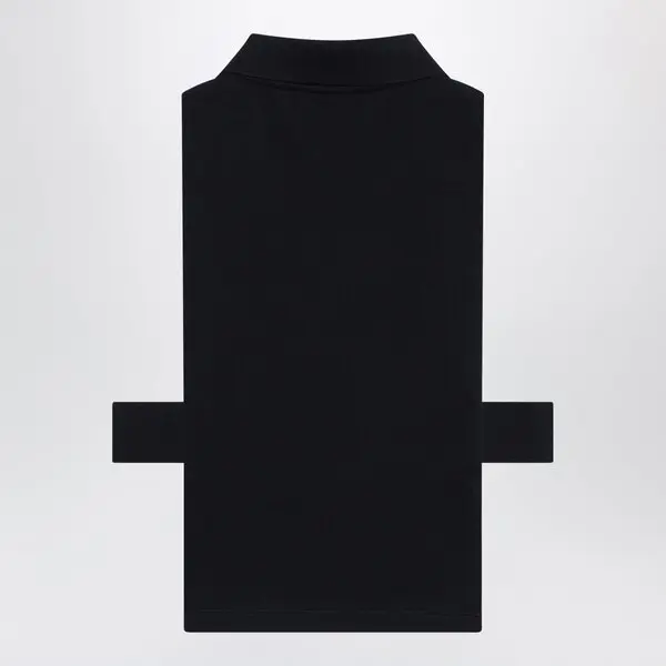 Miu Miu Pique Top With Logo - Blue