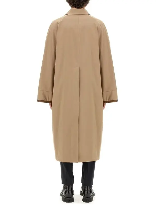 Fendi Cotton Reversible Trench Coat - Cream