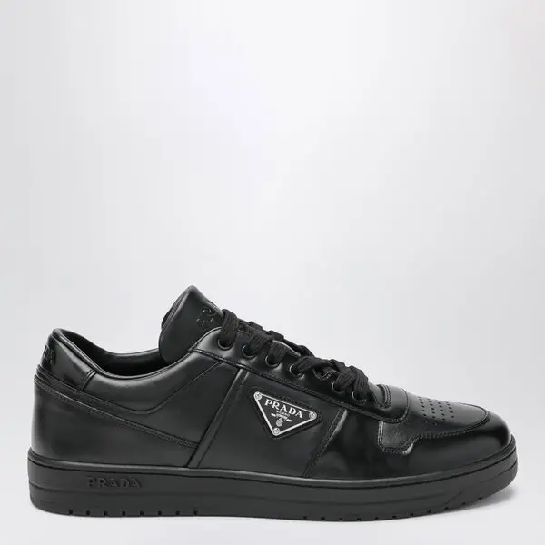 Prada Downtown Leather Sneakers By - Black
