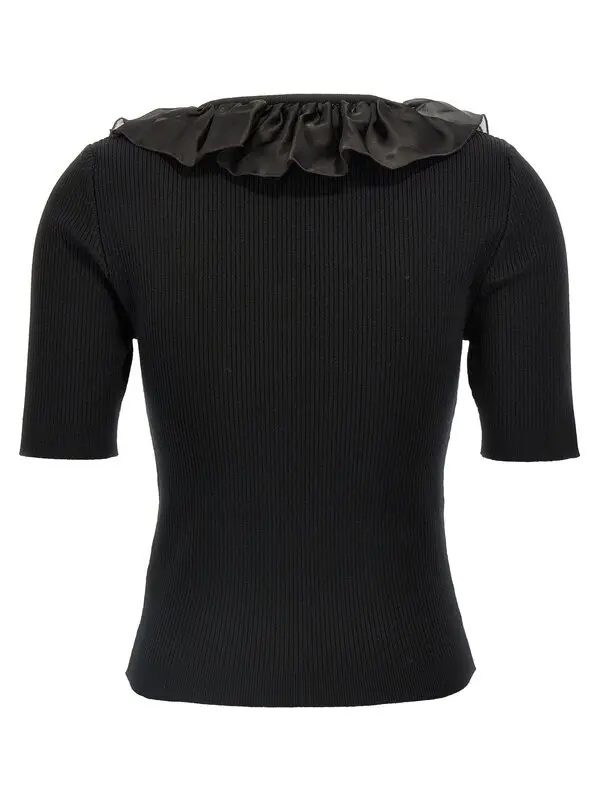 Alessandra Rich Ruffle T-shirt