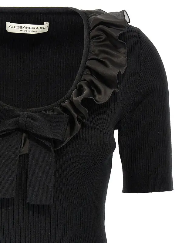 Alessandra Rich Ruffle T-shirt