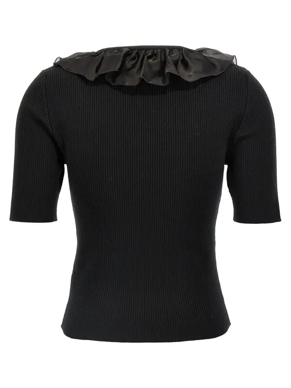 Alessandra Rich Ruffle T-shirt