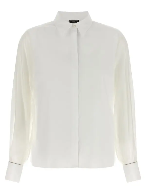 Peserico Stretch Cotton Shirt - White