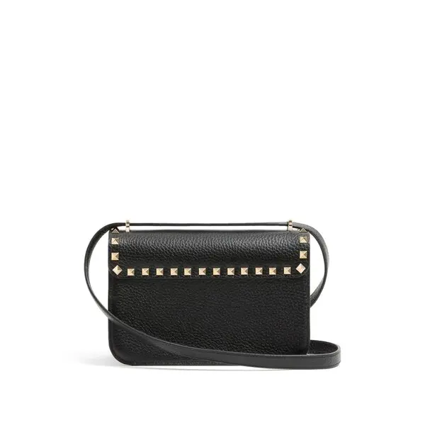 Valentino Garavani Leather Shoulder Bag - Black
