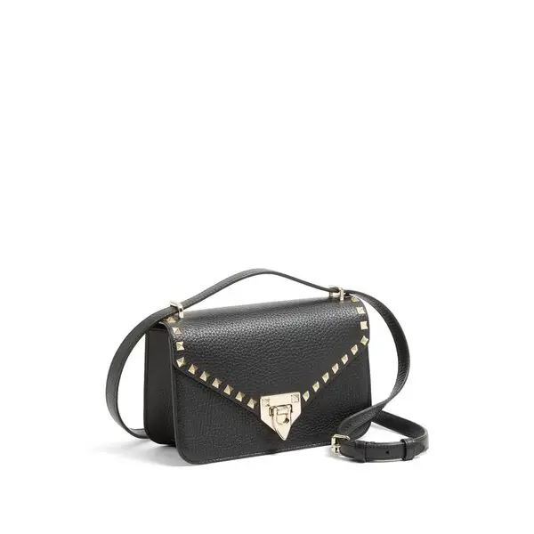 Valentino Garavani Leather Shoulder Bag - Black