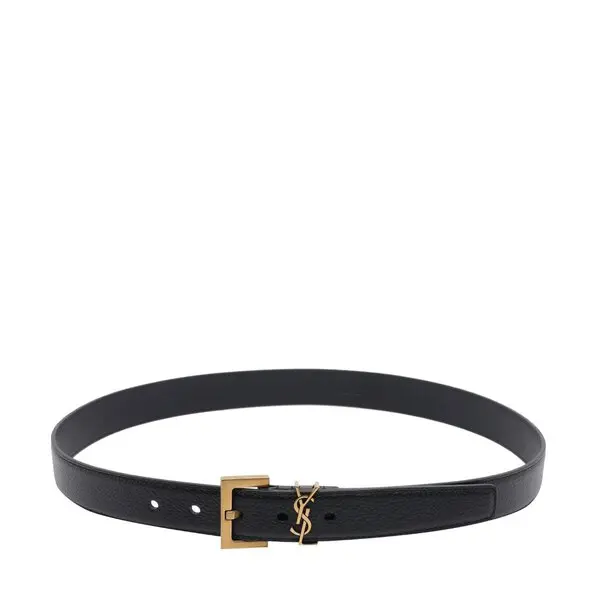 Saint Laurent Cassandre Belt - Black