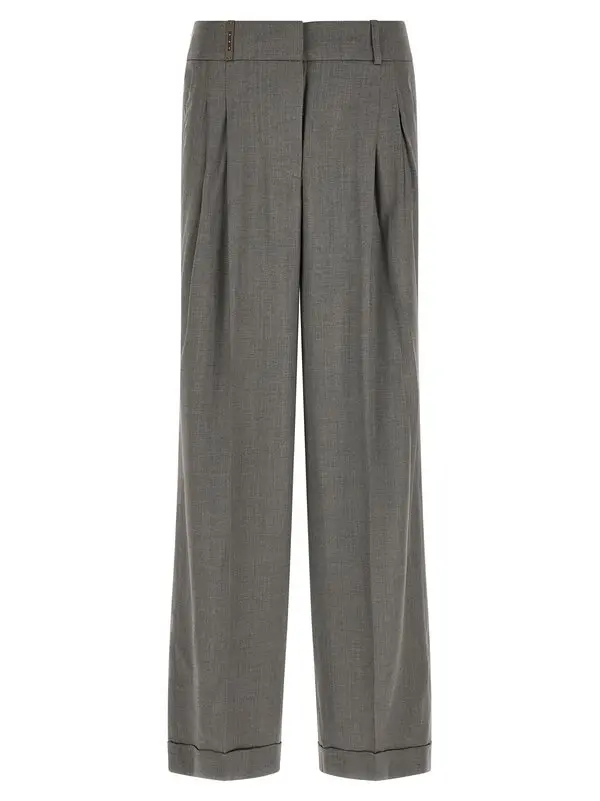 Peserico Palazzo Pants - Gray