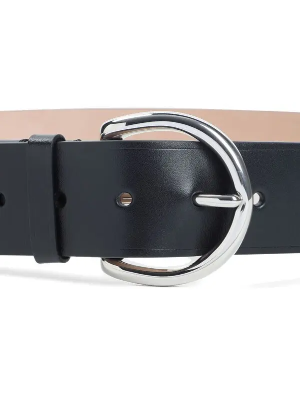 Phoebe Philo Round Buckle Leather Belt
