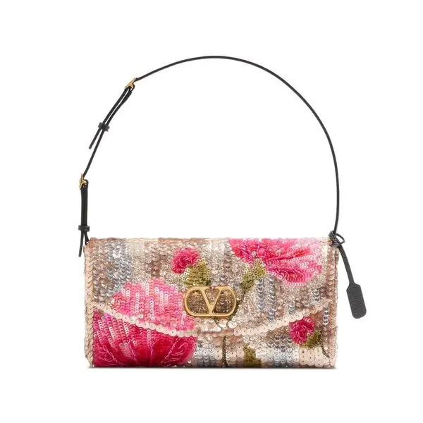 Valentino Garavani Neutrals Shoulder Bags - Cream