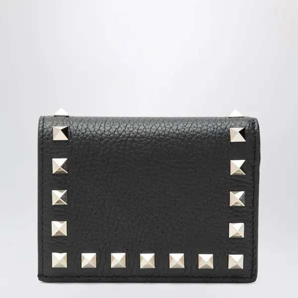 Valentino Garavani Rockstud Leather Wallet - Black