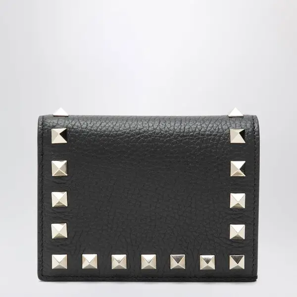 Valentino Garavani Rockstud Leather Wallet - Black