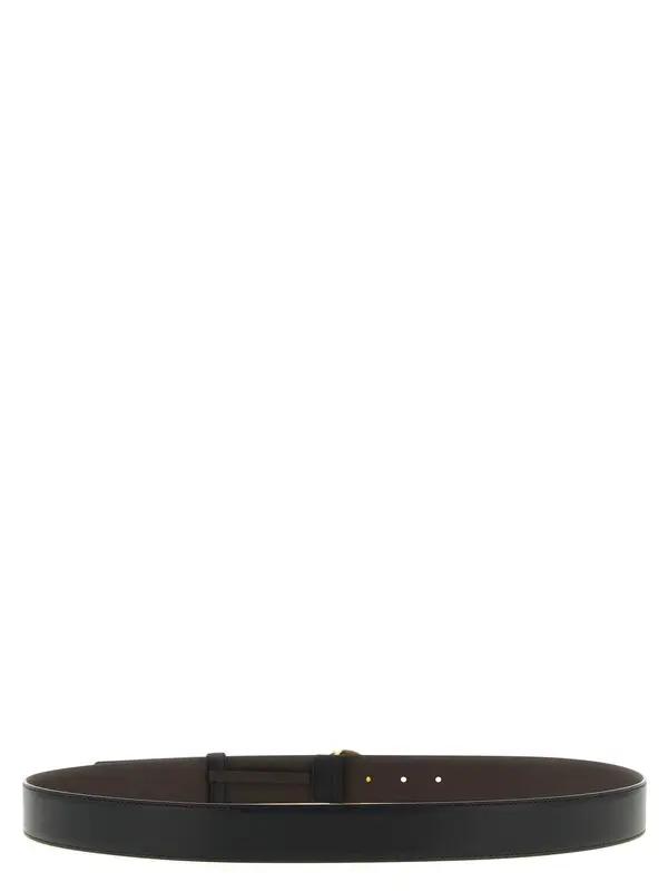 Versace Medusa Leather Belt - Black