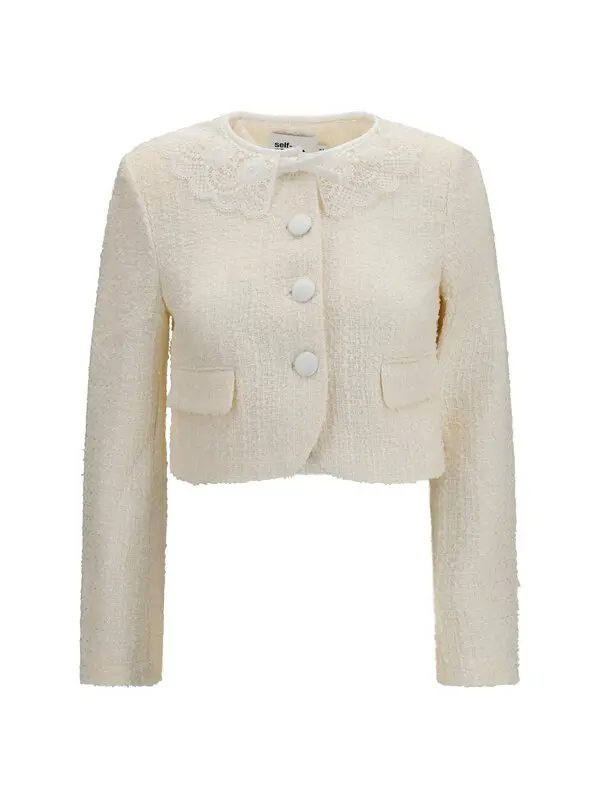 SELF-PORTRAIT Bouclé Jacket - Multicolor