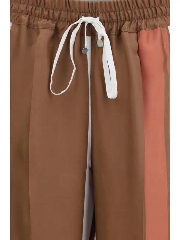 Kiton Striped Silk Pants