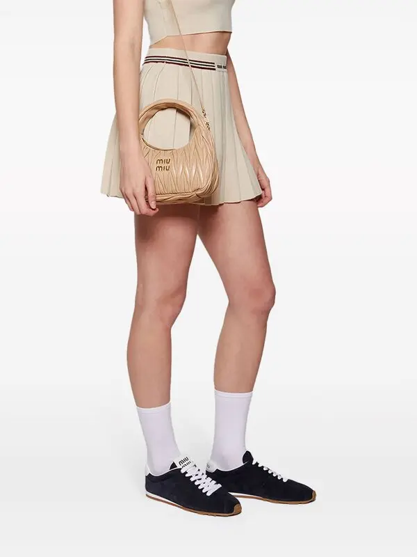 Miu Miu Plume Suede Leather Sneakers