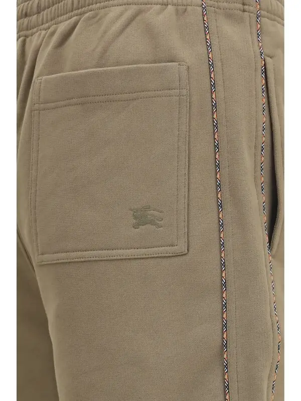 Burberry Cotton Shorts With Check Trims