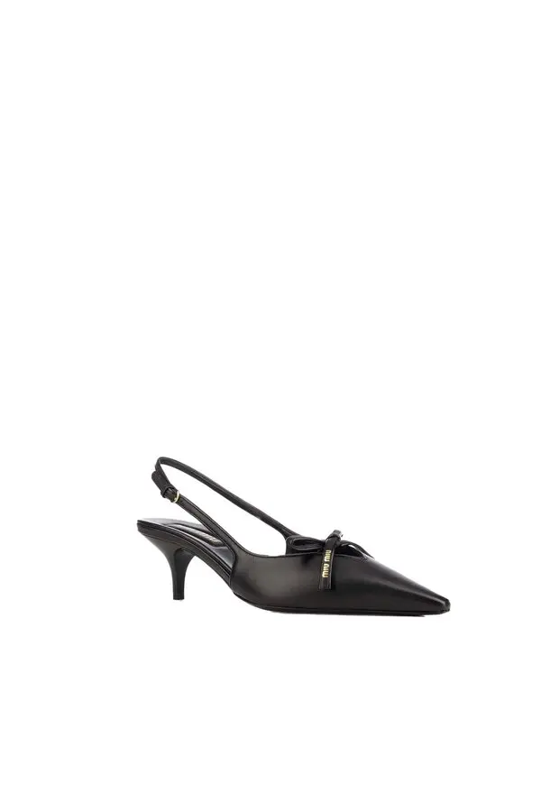 Miu Miu Bow Detailing Slingback Pumps - Multicolor