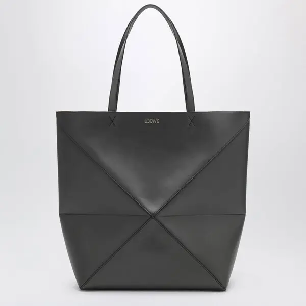 Loewe Dark Grey Puzzle Fold Tote Xl Bag - Gray