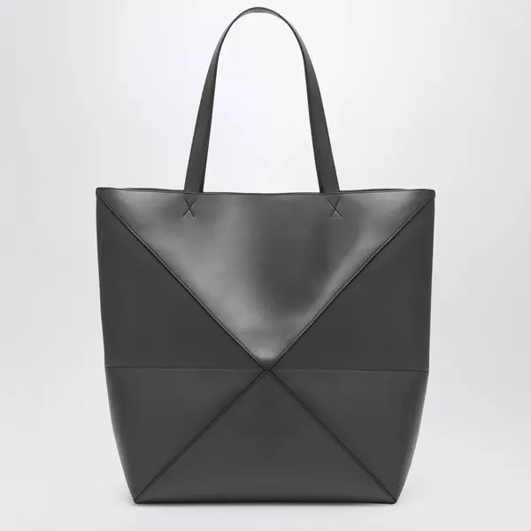 Loewe Dark Grey Puzzle Fold Tote Xl Bag - Gray