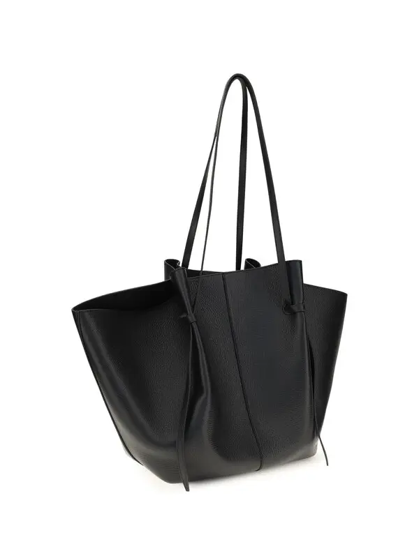 Yuzefi Mochi Leather Shoulder Bag - Black