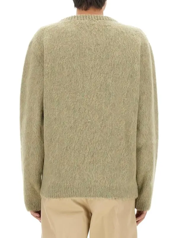 LEMAIRE Brushed Wool Sweater - Gray