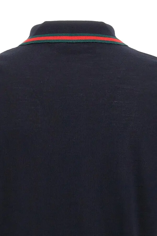 Gucci Web Ribbon Polo Shirt