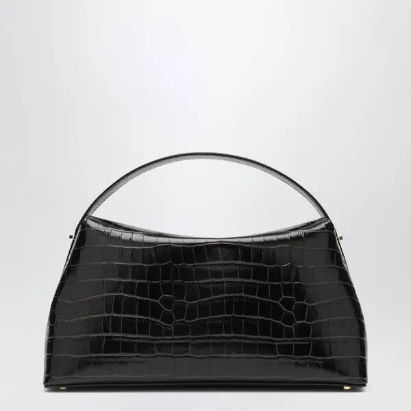 TOTEME Crocodile-embossed Leather Handbag - Brown