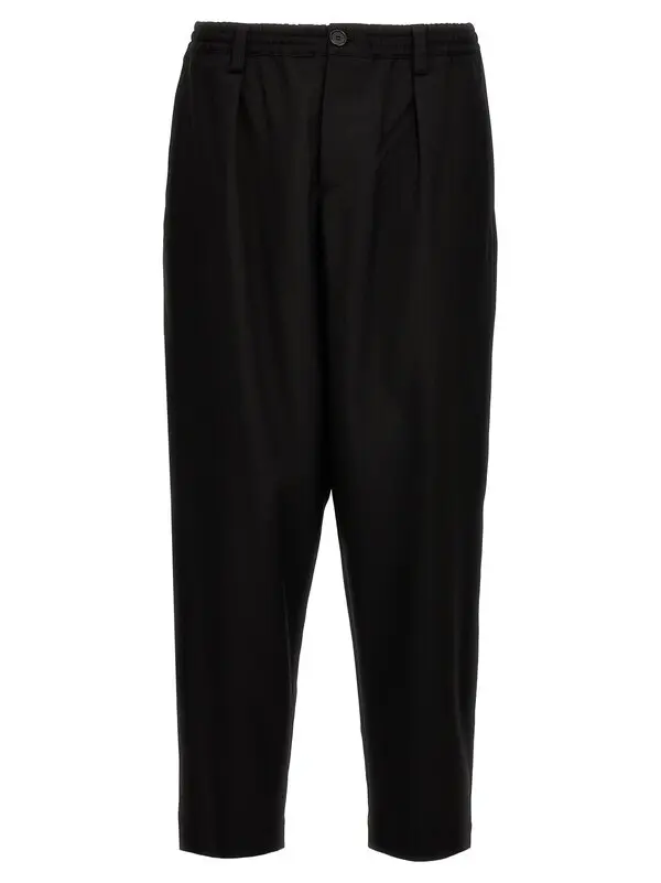 Marni Tropical Wool Crop Pants - Black