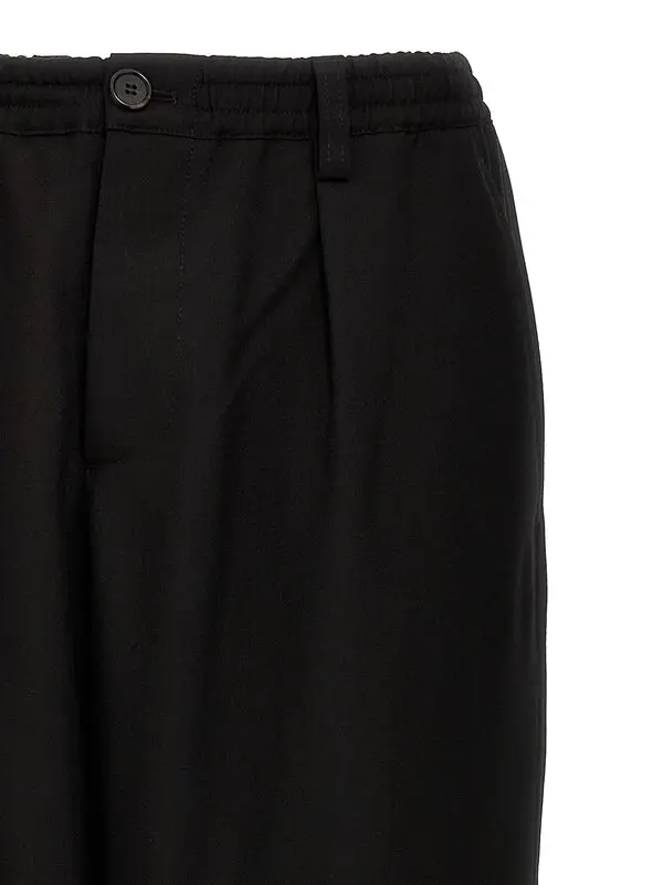 Marni Tropical Wool Crop Pants - Black