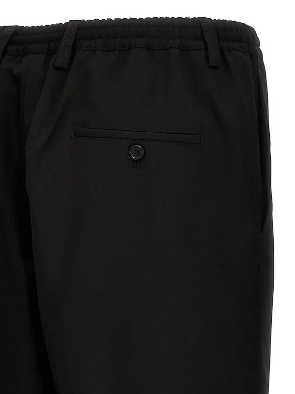 Marni Tropical Wool Crop Pants - Black