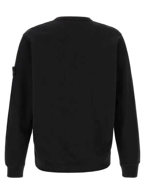 Stone Island Badge Sweatshirt - Black