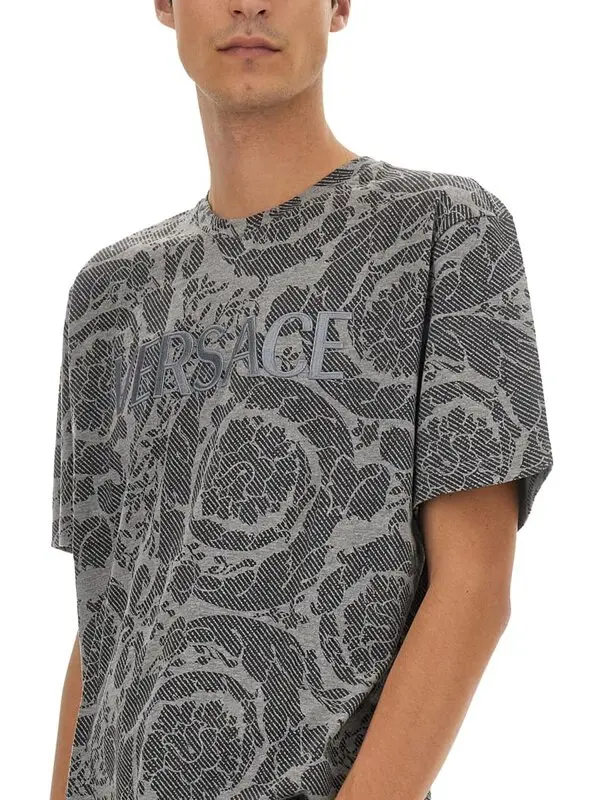 Versace Silhouette Baroque Logo T-shirt