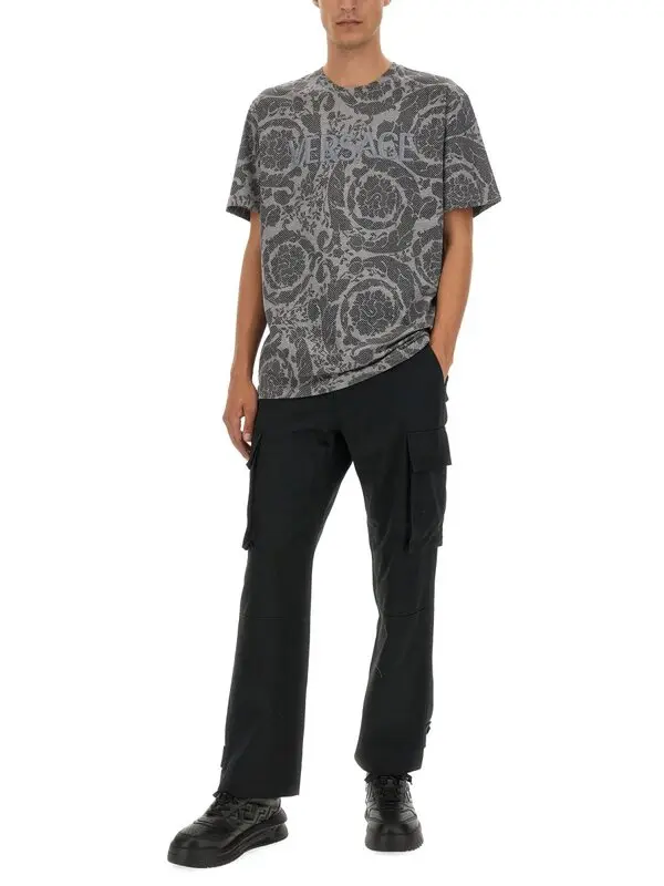 Versace Silhouette Baroque Logo T-shirt