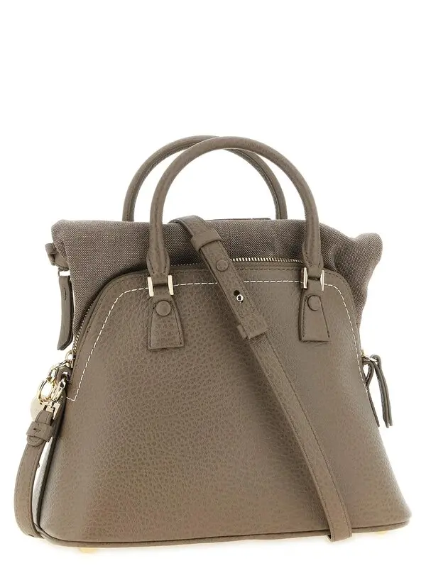 MAISON MARGIELA 5ac Classique' Mini Shoulder Bag - Gray