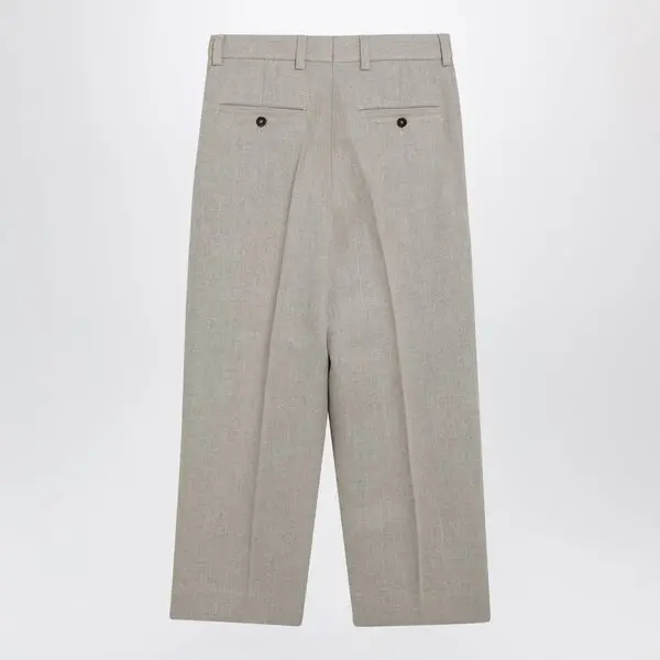 TOTEME High-waisted Linen Shorts - Cream