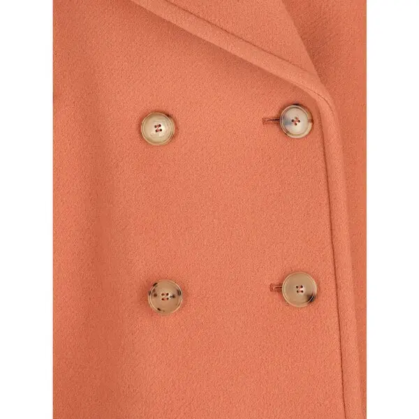 Chloé Oversized Double-breasted Wool Blend Jacket - Orange