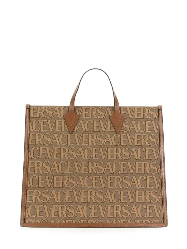 Versace Allover Logo Shopper Bag