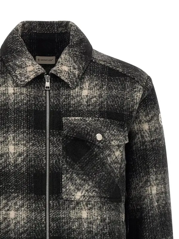 Moncler Zip Overshirt - Gray