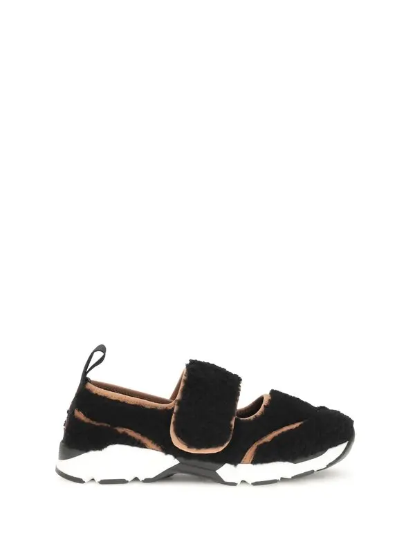 Marni Mary Jane Shearling Sneakers