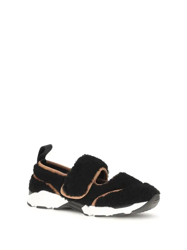 Marni Mary Jane Shearling Sneakers