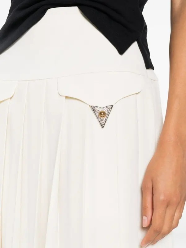 Versace Wool Midi Skirt