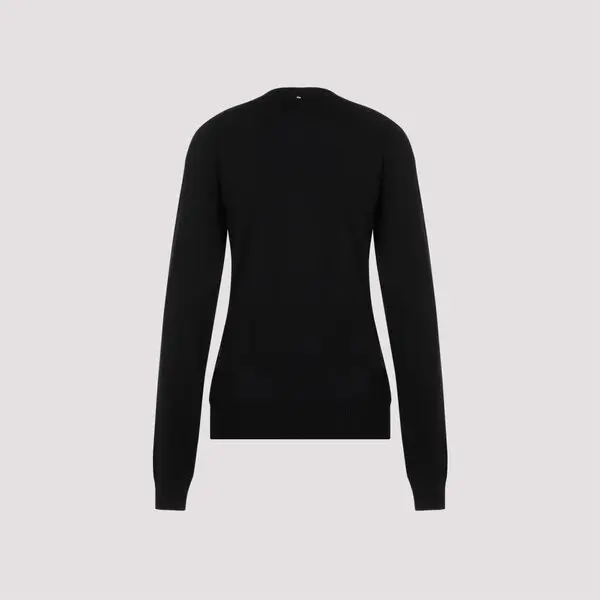 Sportmax Virgin Wool Cutout Pullover - Black
