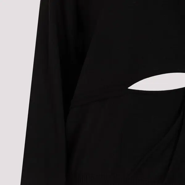 Sportmax Virgin Wool Cutout Pullover - Black