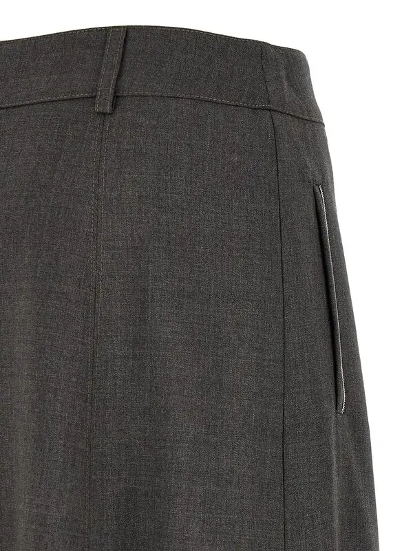 Peserico Flared Skirt With Loops