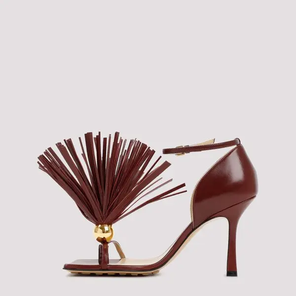 Bottega Veneta Stretch Strap Sandals - Red