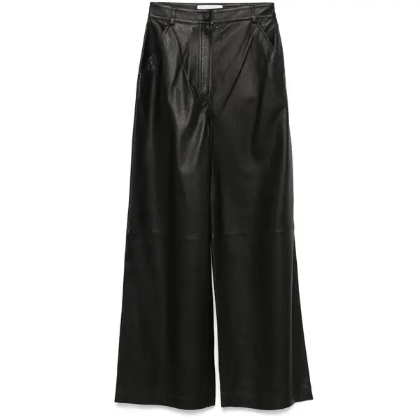 YVES SALOMON Trousers Straight Trousers - Black