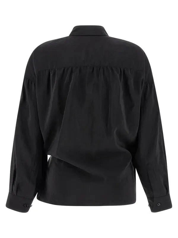 LEMAIRE Straight Collar Twisted' Shirt - Black