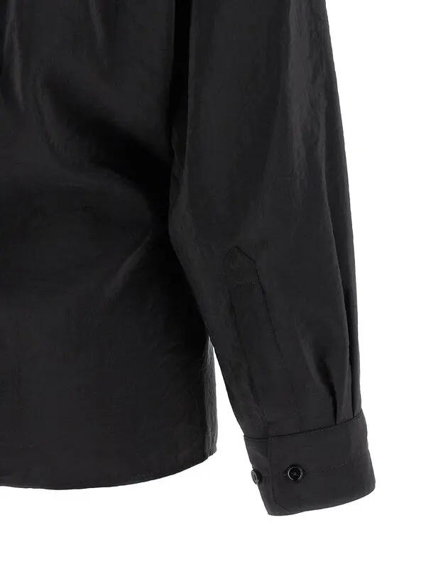 LEMAIRE Straight Collar Twisted' Shirt - Black